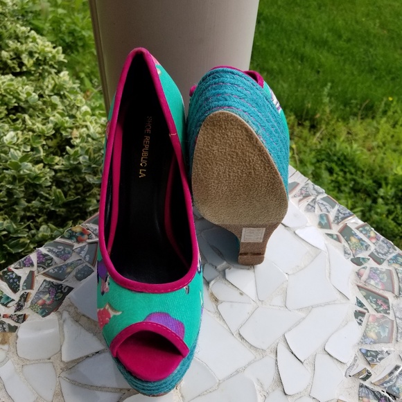 Pinup Couture | Shoes | Sexy Pinup Girl Platform Wedges Ohh La La ...